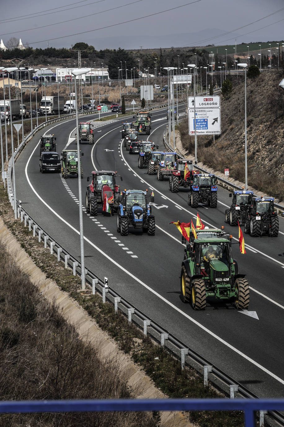 Las imágenes de la tractorada en La Rioja Baja | La Rioja